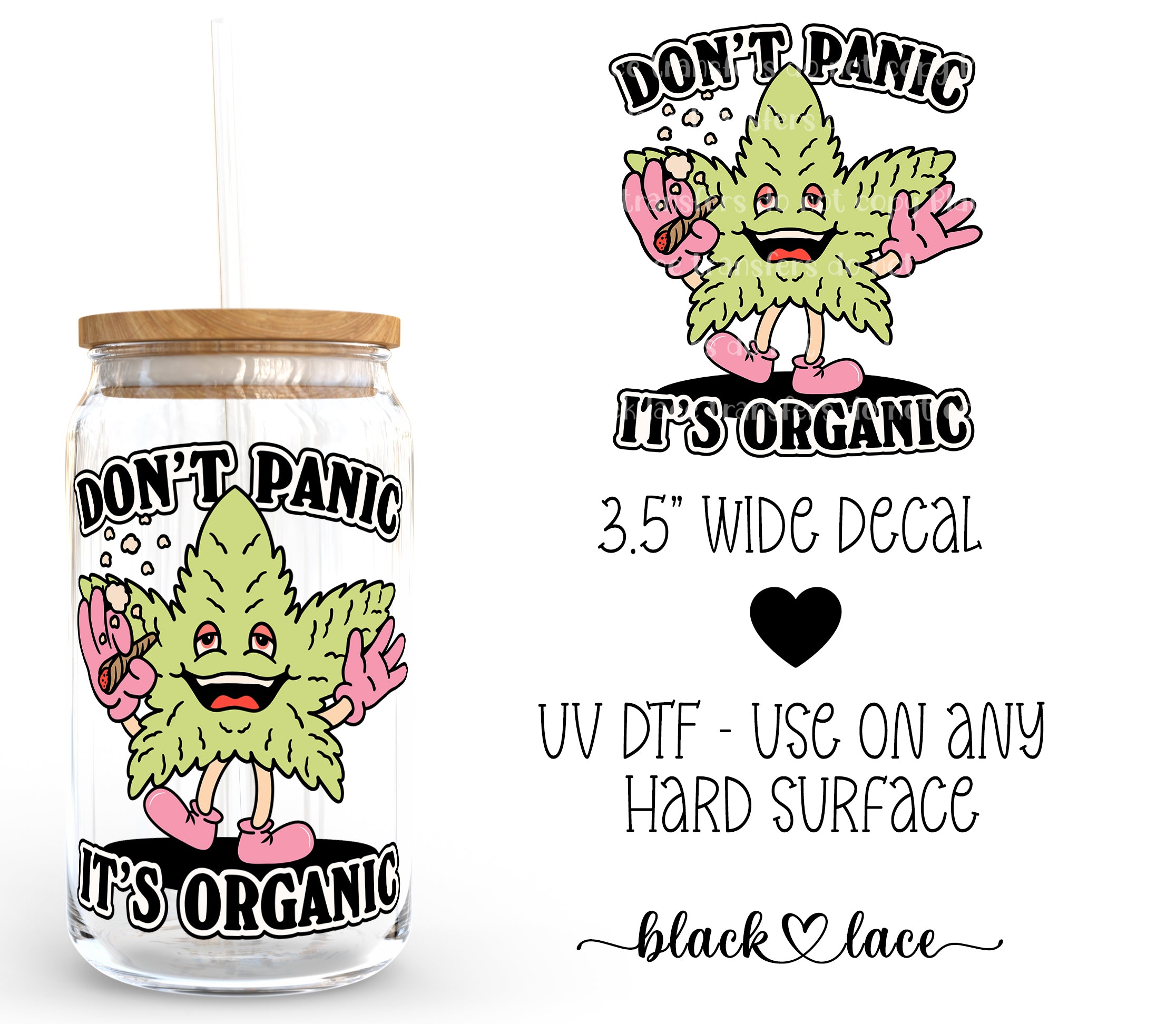 Don't Panic its Organic ~ Decal – Blush Print Co