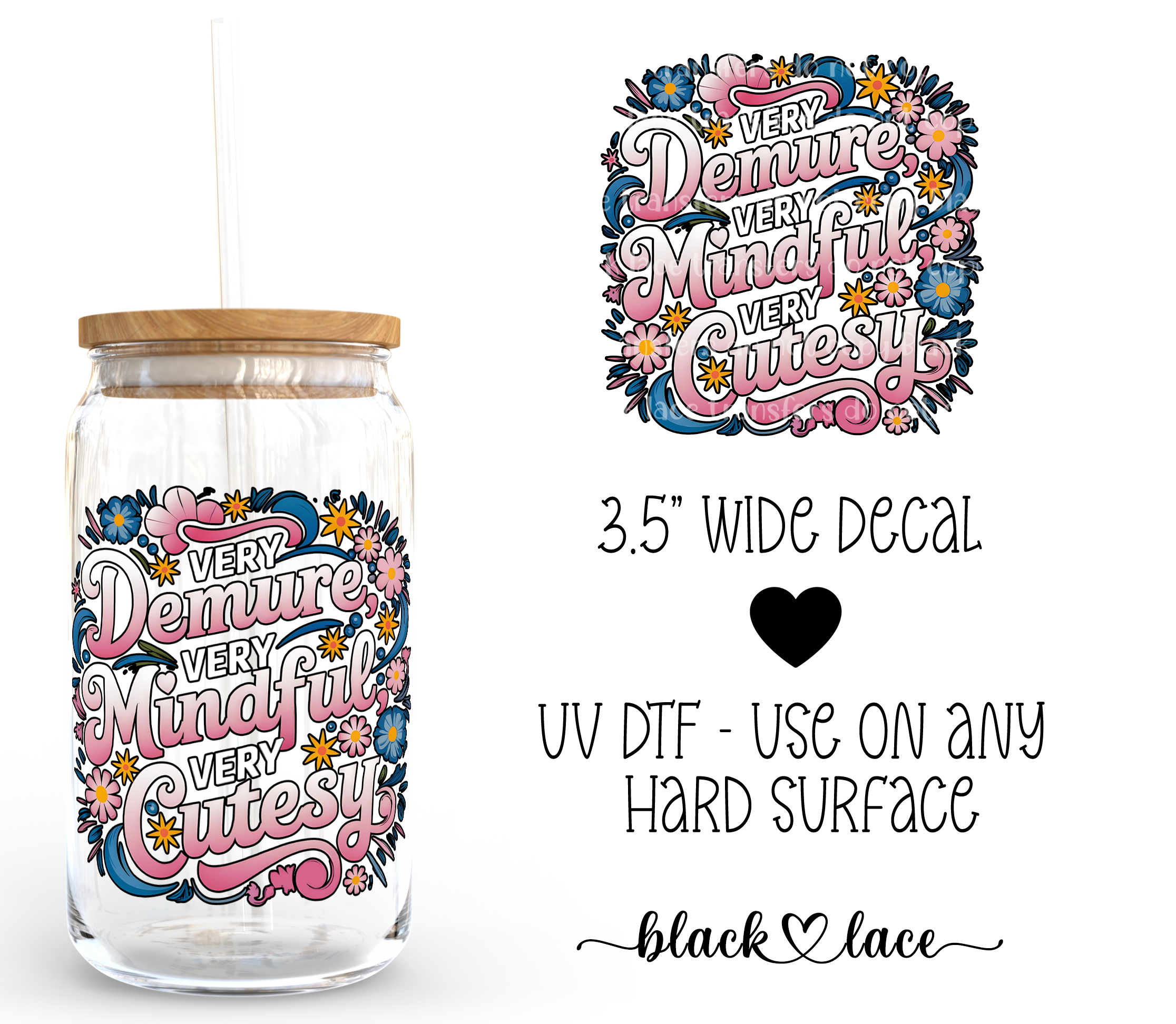 Very Demure ~ Decal – Blush Print Co